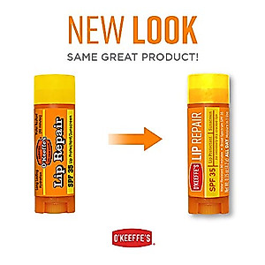O'Keeffe's Lip Repair SPF 35 Lip Balm Stick, (Pack of 3)