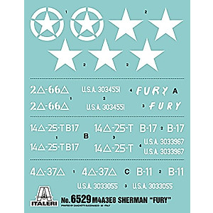 Italeri 6529S - 1: 35 m4 a3e8 Sherman, Fury, Shield