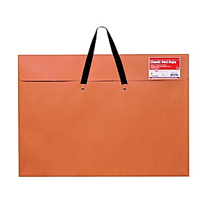 Star Products Wallet Port Whandle 220H Classic Red Rope Paper Artist Portfolio with Soft Woven Handle, 20" x 26"