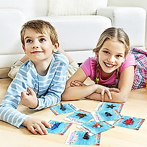 POPGIFTU 36 Pack Valentines Day Cards with Sea Animal Toys for Kids, Valentines Gift Set , Fun Valentines Party Favors for Boys Girls, Classroom Exchange Treat Prizes Bulk for School Class Teacher