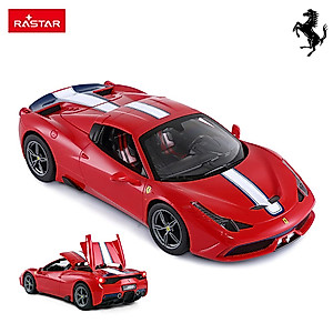 Rastar RC Car | Radio Remote Control Car 1/14 Scale Ferrari 458 Special A, Model Toy Car for Kids, Auto Open & Close, Red