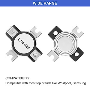DC47-00017A Dryer High Limit Thermostat for Samsung AP4201896, PS4205216, W10908281, AP6034266, 35001192, PS11766749, DC47-00017A(3 Pack)