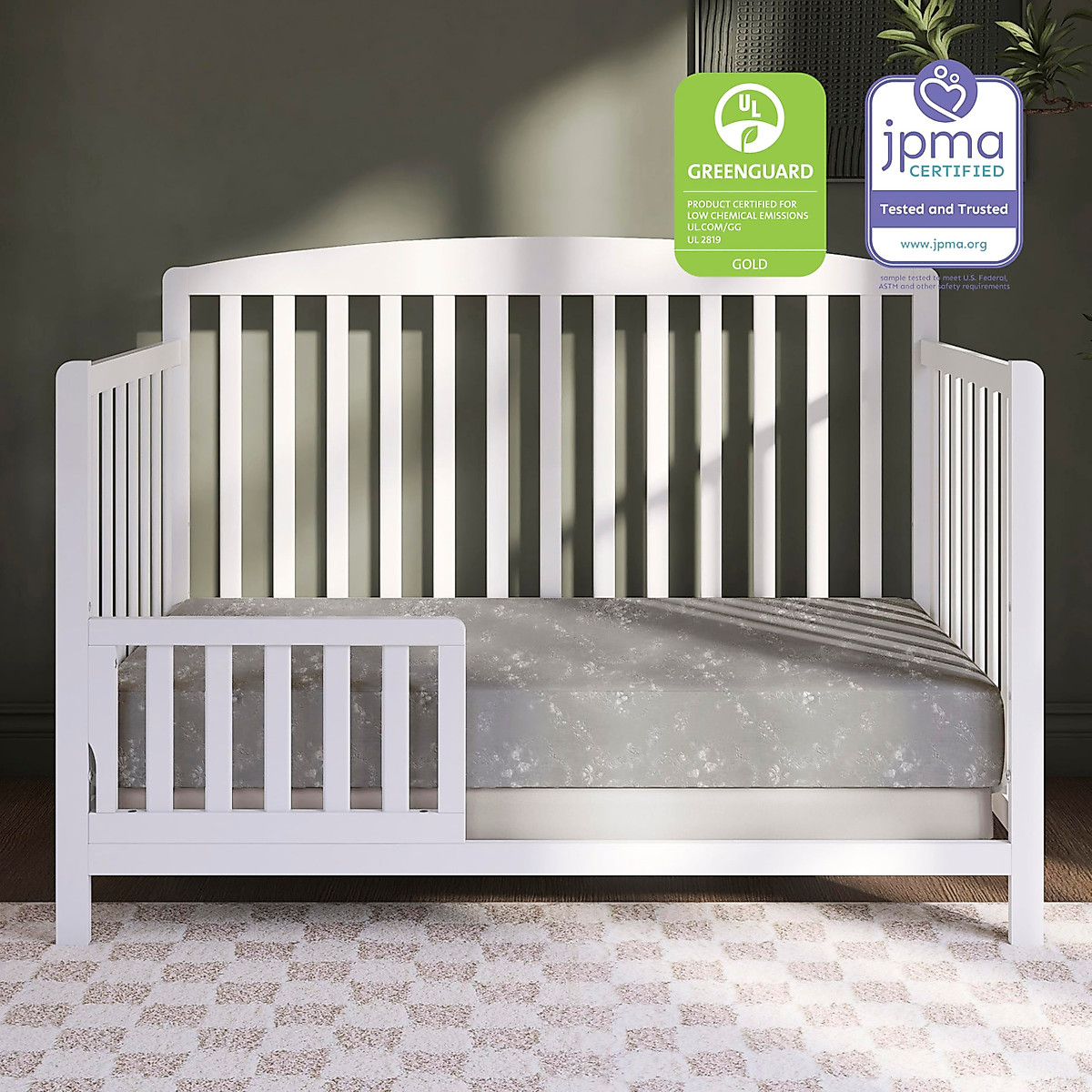 Dream On Me Honeycomb Orthopedic Firm Fiber Standard Baby Crib Mattress | Greenguard Gold certified | 10 Year warranty | 5” Fiber Core Optimum Support | Infant and Toddler Mattress | Waterproof Cover