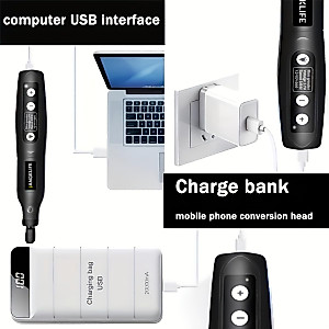 JANGKLIFE Mini Cordless Rotary Tool Kit, 5-Speed ​​Adjustable and USB Rechargeable with 61 Accessories for Sanding, Polishing, Drilling, Etching, Engraving, DIY Crafts