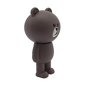 Novelty Standing Brown Bear Shape Design 16GB USB 2.0 Flash Drive Cute Memory Stick Stitch Thumb Drive Data Storage Pendrive Cartoon Jump Drive Gift