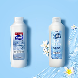 Suave Essentials Anti Residue Conditioner Cleansing Conditioner Daily Clarifying Conditioner That Removes Excess Oil Build-Up & Residue 30 oz, Pack of 6