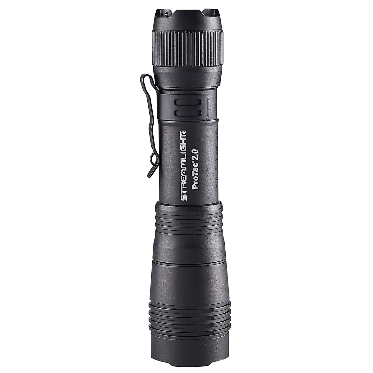 Streamlight 89000 ProTac 2.0 2000-Lumen Rechargeable Tactical Flashlight with USB C Cable, and Holster, Box, Black