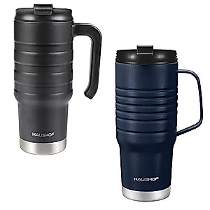 HAUSHOF 24 oz Travel Mugs, 2 Pieces