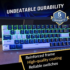 KLIM Blaze & Shift Bundle - New 2024 - Wireless Gaming Keyboard and Mouse Combo - Wireless Mechanical Keyboard Hotswap 65% - RGB Gaming Mouse Wireless - Long-Lasting Built-in Battery