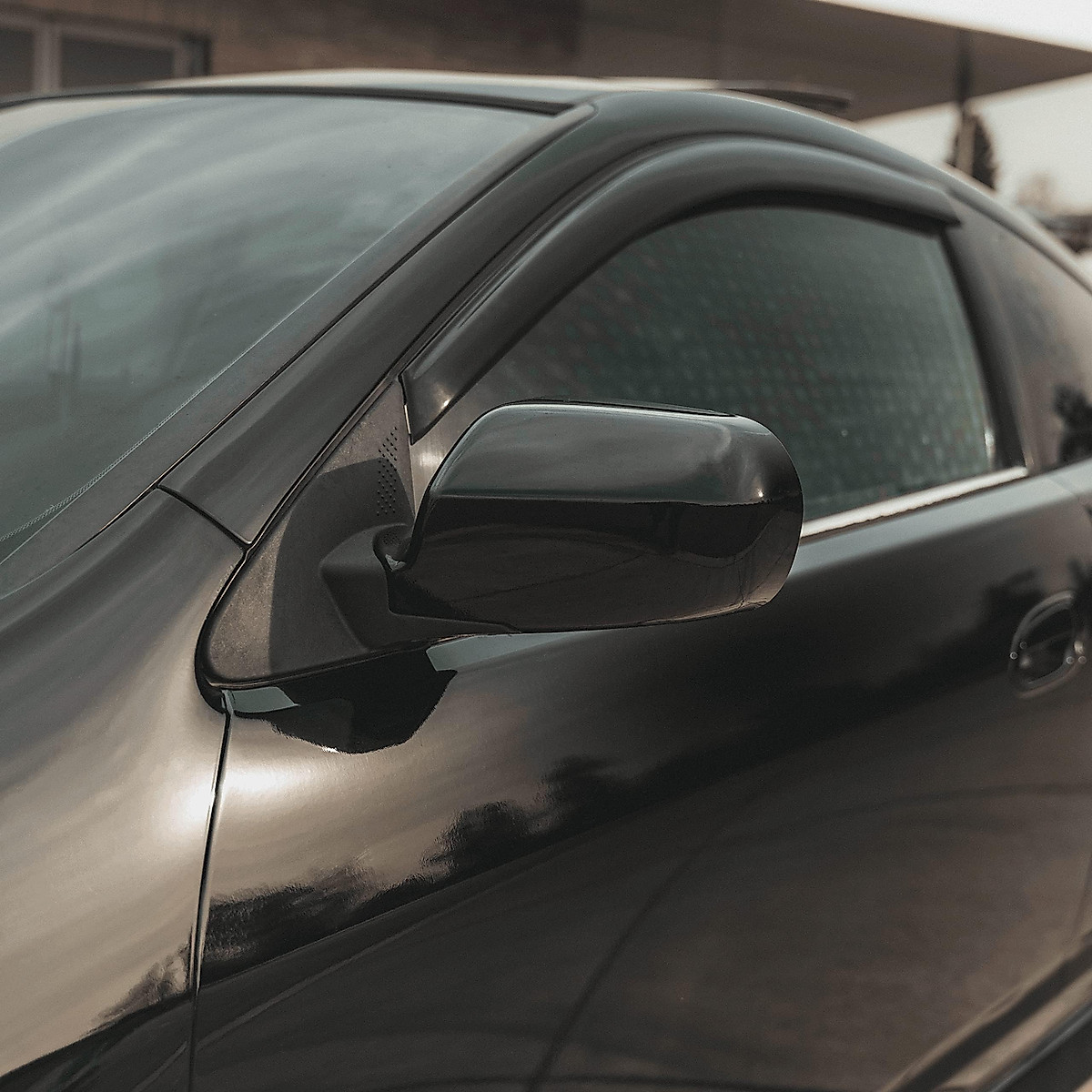 VViViD Gloss Black Vinyl Wrap Adhesive Film Air Release Decal Sheet (1ft x 5ft)