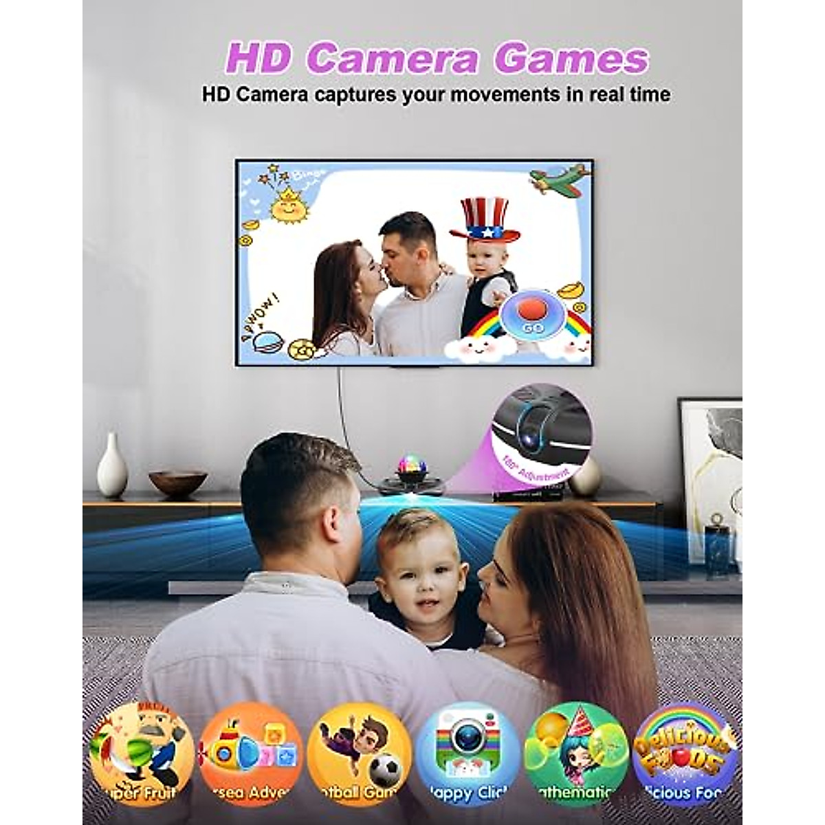 Acelufly Dance Mat, Eletrionic Dance Mat with Multiple Modes, Non-slip Dance Mat for TV with HD Camera, Musical Dance Game Mat for Girls Boys, Christmas/Birthday/Valentine's Day Gifts for Kids Adults