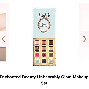 Too Faced Enchanted Beauty Unbearable Glam Holiday Limited Edition Makeup Collection - better than sex mascara mini, 12 eyeshadow shades, highlighter, blush