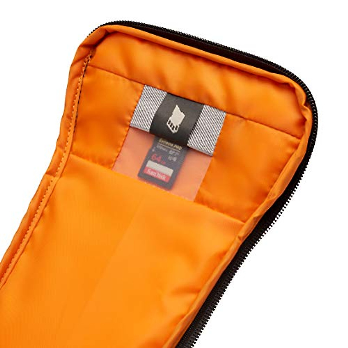 Lowepro GearUp Creator Box Medium II, Mirrorless and DSLR Camera Bag, Camera Case with QuickDoor Access, Made with Recycled Fabric, Orange Padded Interior Dividers, Grey