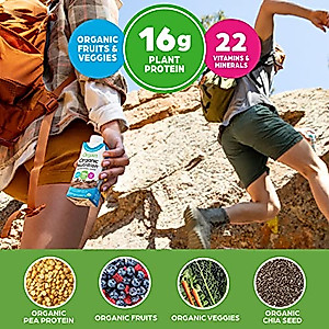 Orgain Organic Vegan Plant Based Nutritional Shake, Smooth Chocolate - Meal Replacement, 16g Protein, 22 Vitamins & Minerals, Dairy Free, Gluten Free, 11 Fl Oz (Pack of 12)