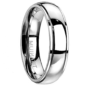 His Hers Wedding Ring Set TRIO 3 PCS Simulated Black Topaz Bridal Set Silver Black Titanium Him Her 10/11