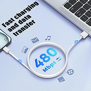 Car Carplay Cable for Apple iPhone 15 15 Pro Max Car Charger,Apple USB A to USB C Cable 3/6ft for Car Charger Adapter,Carplay USB C Cord Fast Charging for iPhone 15,15 Pro,15 Plus,iPad Pro(Black)