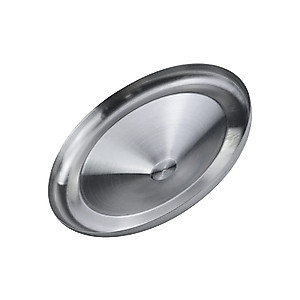 Antrader Stainless Steel Home Round Shaped Tea Coffee Glass Water Cup Lid Cover Dustproof Fit for Cups of 3.6" -3.9" in Diameter