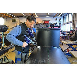 WELDY 3400W Handheld Plastic Extrusion Welding Machine kit Hot Air Plastic Welder Gun Vinyl Weld Extruder Welder Machine (WELDY booster EX3)