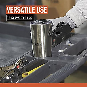 Ironton 500-Lb. Capacity 2 Tray Utility Cart, Maintenance-Free Structural Foam Construction Cargo Pushcart, Scratch Resistant, Easy to Clean Service Cart, 46 3/5in.W x 25 2/5in.D x 32 7/10in.H