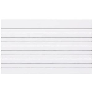 Q Connect 5x3 Inches Ruled Feint Record Card - White (Pack of 100)