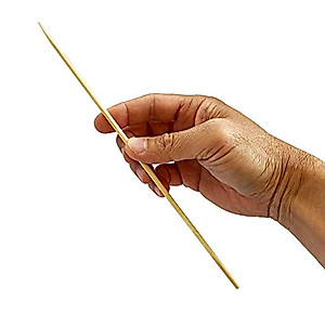 KingSeal Renewable Bamboo Heavy Weight Kebab Skewers, BBQ Sticks, 10 Inches x 3.8 mm Diameter, Retail Pack - 2 Bags of 100 (200 Count)