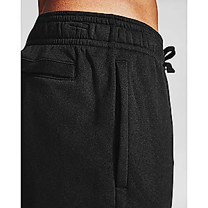 Under Armour Men's Rival Fleece Shorts, Black (001)/Onyx White, X-Small