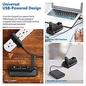 Neewer Vertical Battery Grip with 2.4G Wireless Remote Control ，Compatible with Canon EOS R Mirrorless Digital Camera，Replacement for BG-E22，Works with LP-E6N/LP-E6NH Battery (Battery Not Included)