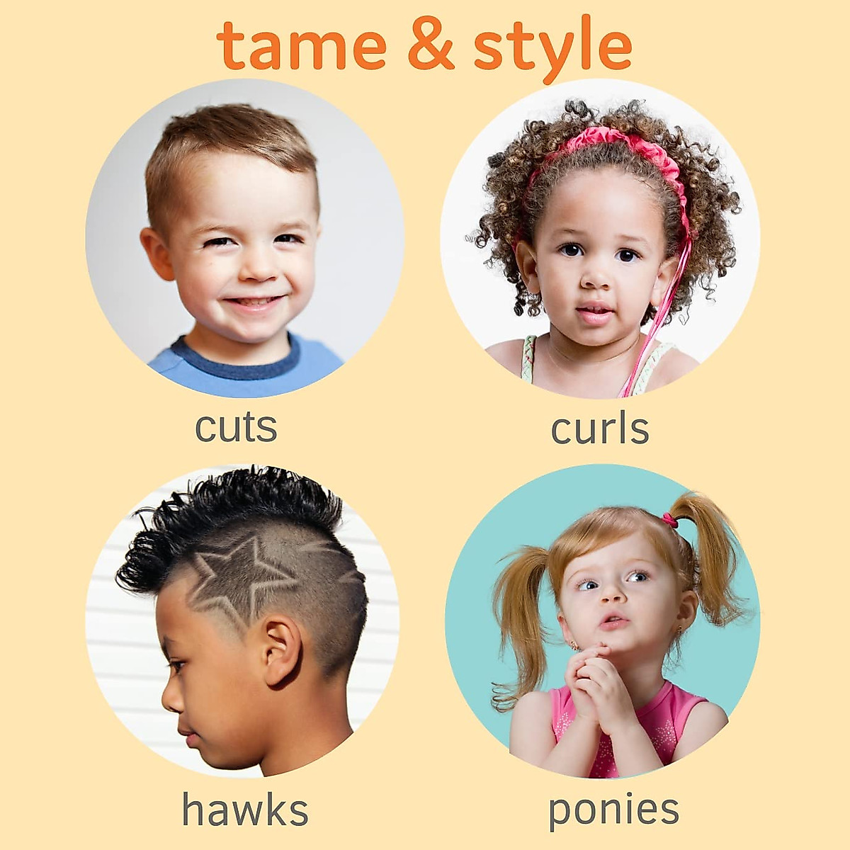 T is for Tame - Kids Hair Styling Gel, All-Natural Alcohol-Free Hair Gel for Kids & Toddlers, 2023 Launch Date (3.38 Fl Oz Pack of 1)