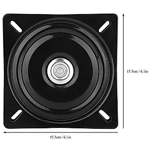Alvinlite Turntable Bearings Hardware Square Ball Bearing Rotating Turntable Bearing Plates for Rotating Table Serving Tray (6 inch)