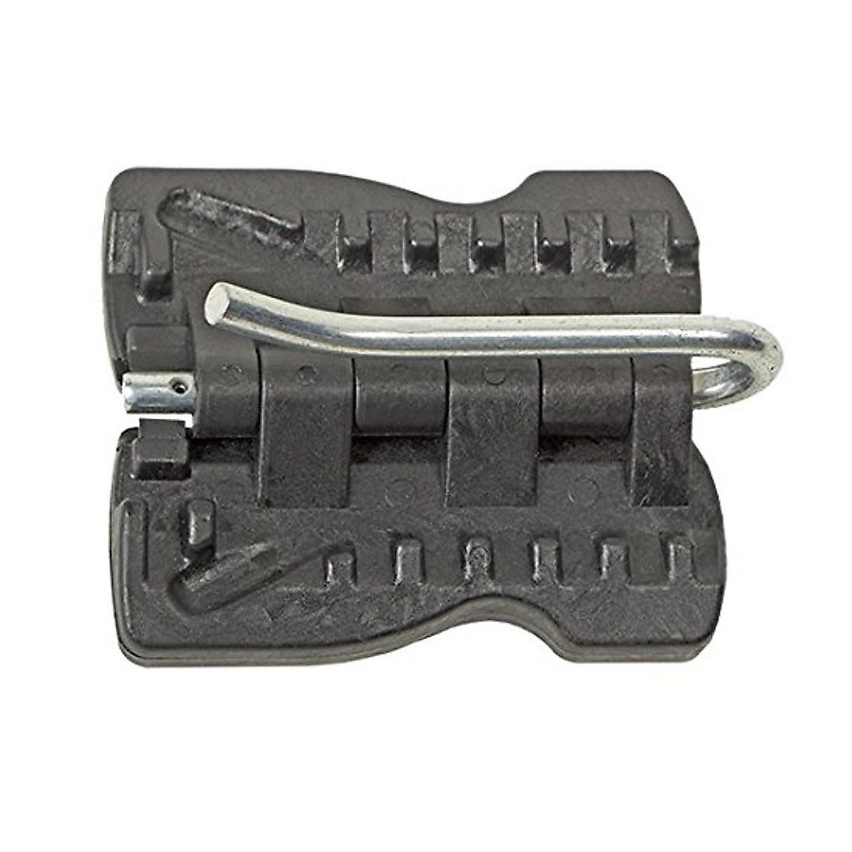 The Original Fat Ivan Fold Up Doorstop Wedge with Magnet - Black (2 Pack)