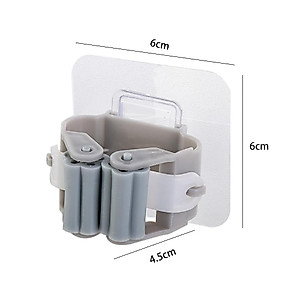 6Pcs Mop and Broom Holder Wall Mount Broom Organizer Mop Storage Rack Laundry Room Home Garden Garage Storage and Organization Rack