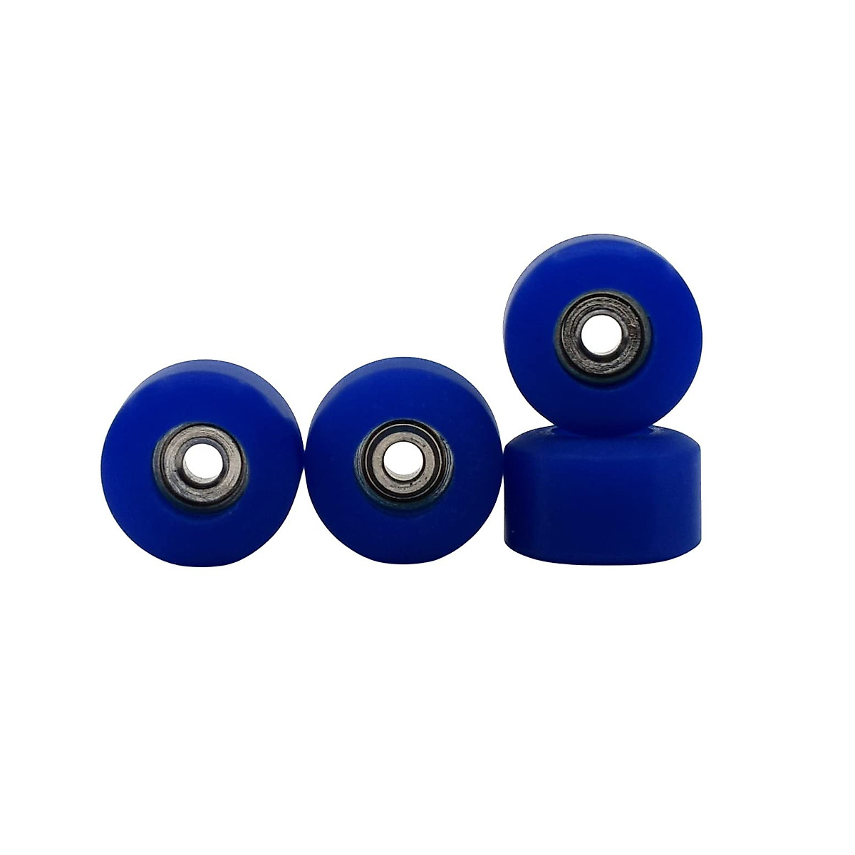 Teak Tuning Apex 71D Urethane Fingerboard Wheels, New Street Shape, 7.7mm Diameter, Ultra Spin Bearings - Made in The USA - Cobalt Blue Colorway