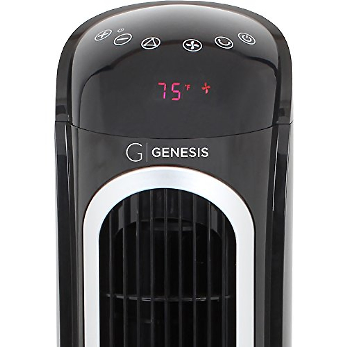 Genesis Powerful 40 Inch 360 Degree Oscillating Tower Fan With Max Air Quiet Technology And Remote, Black (A2TOWERFAN360)