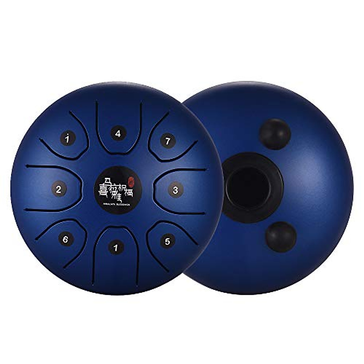 Btuty Mini 8-Tone Steel Tongue Drum 5.5 Inch C Key Percussion Instrument Handpan Drum with Drum Mallets Carry Bag