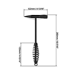 QWORK Welding Chipping Hammer, 2 Packs 10.5" Two-head Hammer with Coil Spring Handle Welding Cleansing and Crushed Ice