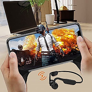 BIMIRTH Bone Conduction Headphones Bluetooth, Open Ear Wireless Sport Headphones with Mic Sweatproof Earphones for Running Workout Hiking Driving