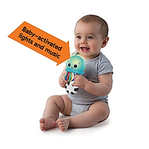 Baby Einstein Ocean Glow Sensory Shaker Musical Toy, Ages Newborn +