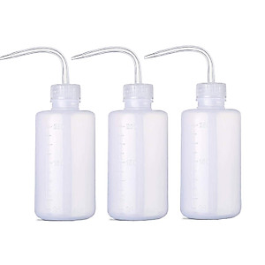BEADNOVA Squeeze Bottle Plant Watering Bottle 250ml 8oz Small Wash Bottle Squeeze Plastic Small Watering Can for Indoor Plants Succulent Watering Can (3pcs)