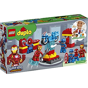 LEGO DUPLO Super Heroes Lab 10921 Marvel Avengers Superheroes Construction Toy and Educational Playset for Toddlers (29 Pieces)