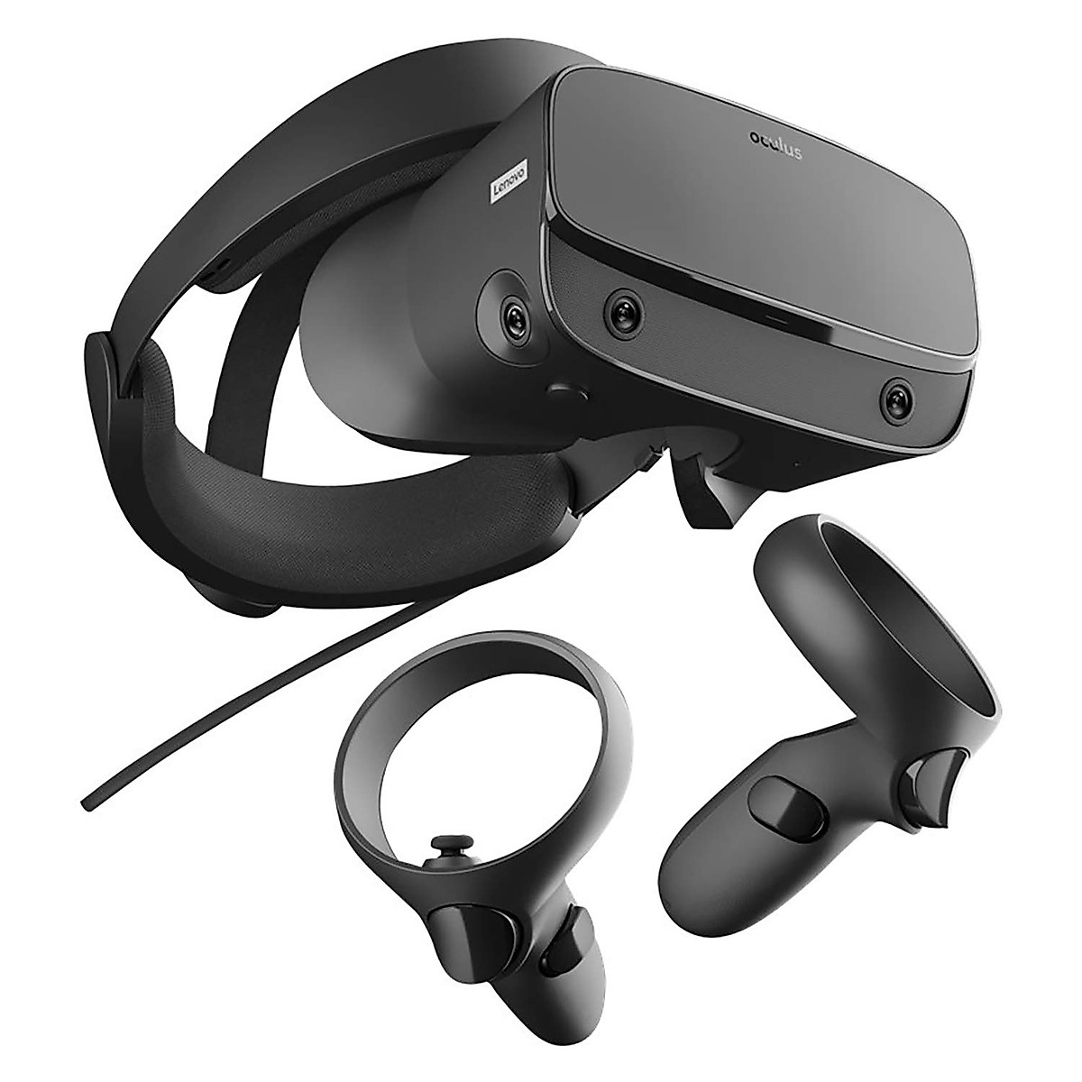 Oculus - Rift S PC-Powered VR Gaming Headset - Black - Touch Controller, 3D Positional Audio, Built-in Room-Scale Insight Tracking, Fit Wheel Adjustable Halo Headband - BROAGE 3FT USB Extension Cable