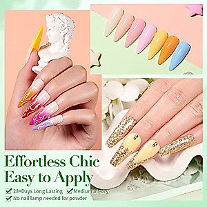 BORN PRETTY Acrylic Powder Set 36 Colors Acrylic Nail Powder Nude Pink Blue Yellow Purple Red Glitter Professional Polymer 3D Acrylic Nail Art Kit for French Nail Extension All Seasons Nail Carving