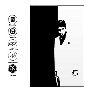 Scarface Rug, Scarface Carpet, Legends Rug, Famous Rug, Movie Star Rug, Custom Rug, Home Decor Rug, Popular Rug, Themed Rug,Art Decor Carpet e284 (4.6x6.56 feet - 140x200 cm)