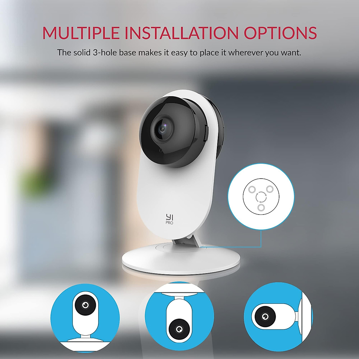 YI 4pc Security Home Camera, 1080p 2.4G WiFi Smart Indoor Nanny IP Cam with Night Vision, 2-Way Audio, AI Human Detection, Phone App, Pet Cat Dog Cam - Works with Alexa and Google