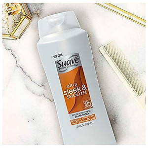 Suave Professionals Smoothing Shampoo for Frizz Control Ultra Sleek and Smooth with Vitamin E for Hair 28 oz