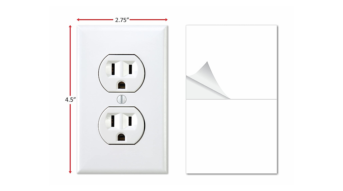 Funny Outlet Stickers for Office Pranks | Wall Decal Gag