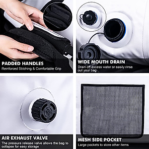 Goture Insulated Fish Cooler Bag, Monster Leakproof Fish Kill Bag, Portable Large Fishing Cooler Bag for Outdoor Travel with Drain Plug, Keep Ice Cold All day Long （58.3x11.8x23.6in）