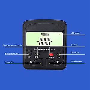 Call Blocker, Caller ID Box Phone Blocker, Call Blocking Device, 2000 Numbers for Landline Phones Answering Machine Home Cordless Phones