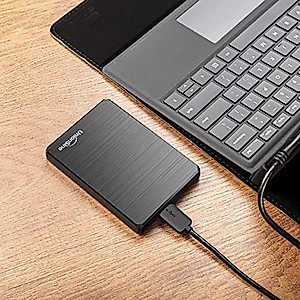 UnionSine 250GB Ultra Slim Portable External Hard Drive USB3.0 HDD Storage Compatible for PC, Desktop, Laptop, Xbox One, Xbox one, PS4(Black)