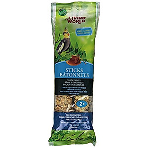 Living World Cockatiel Honey Treat Sticks, 4-Ounce