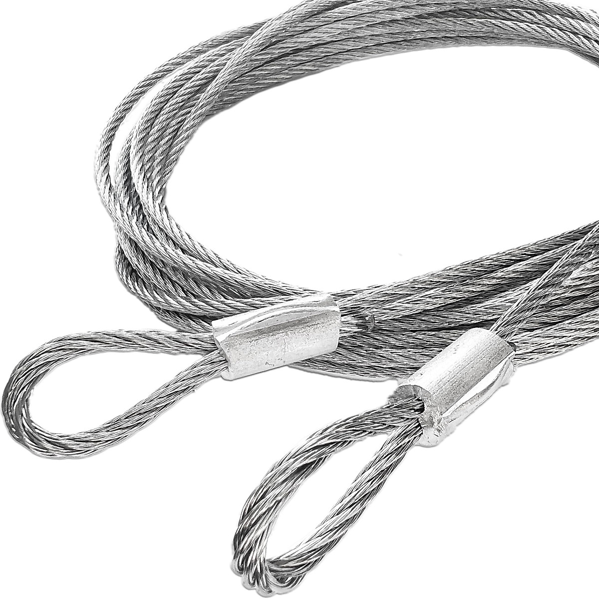 Blesseras Pair of 2" Garage Door Eletrophorsis Coated Torsion Springs Set (0.250 x 2" x 28") Includes 8.5 ft. Garage Door Cable, Pair of Non-Slip Winding Bars, Glove